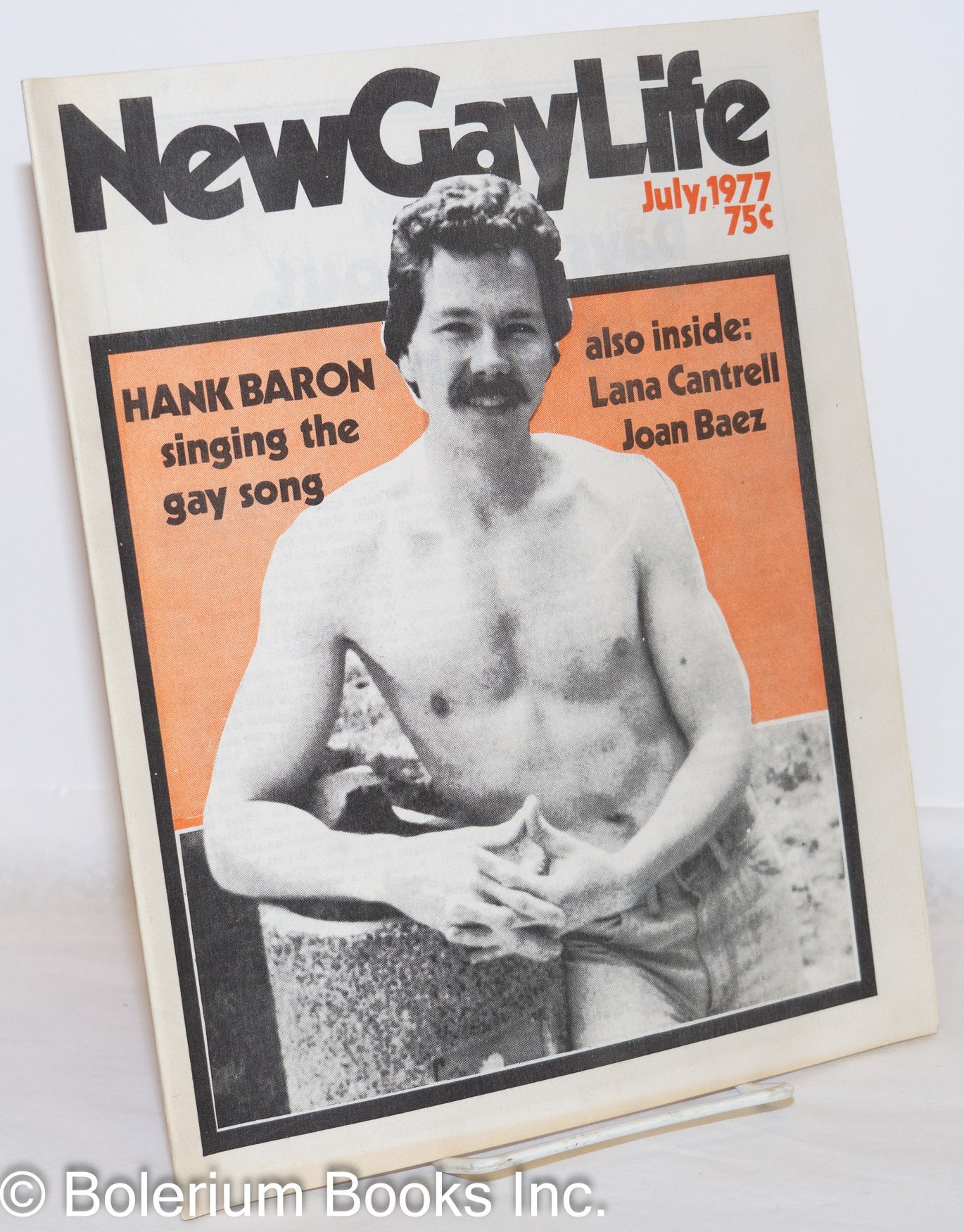 New Gay Life: vol. 1, #4, July 1977: Hank Baron Singing the Gay Song ...