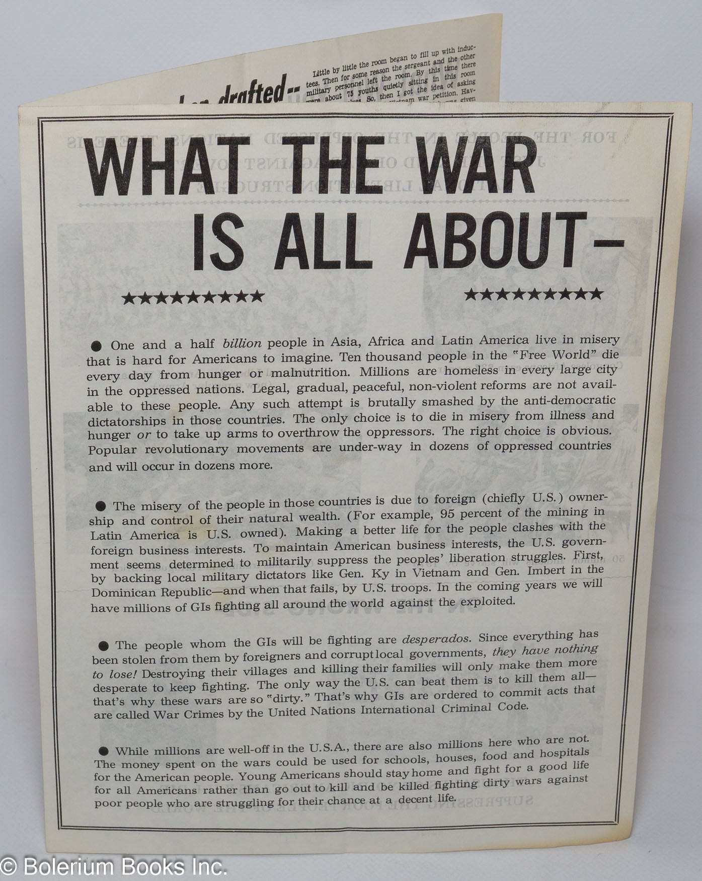 What the war is all about - | Seattle Committee to Resist the Draft