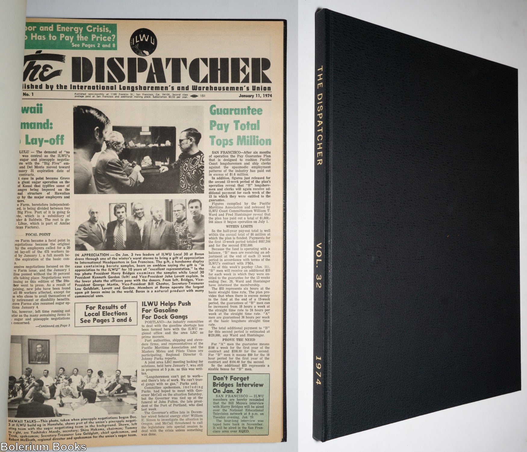 The Dispatcher, Vol. 32 bound volume of all issues for 1974