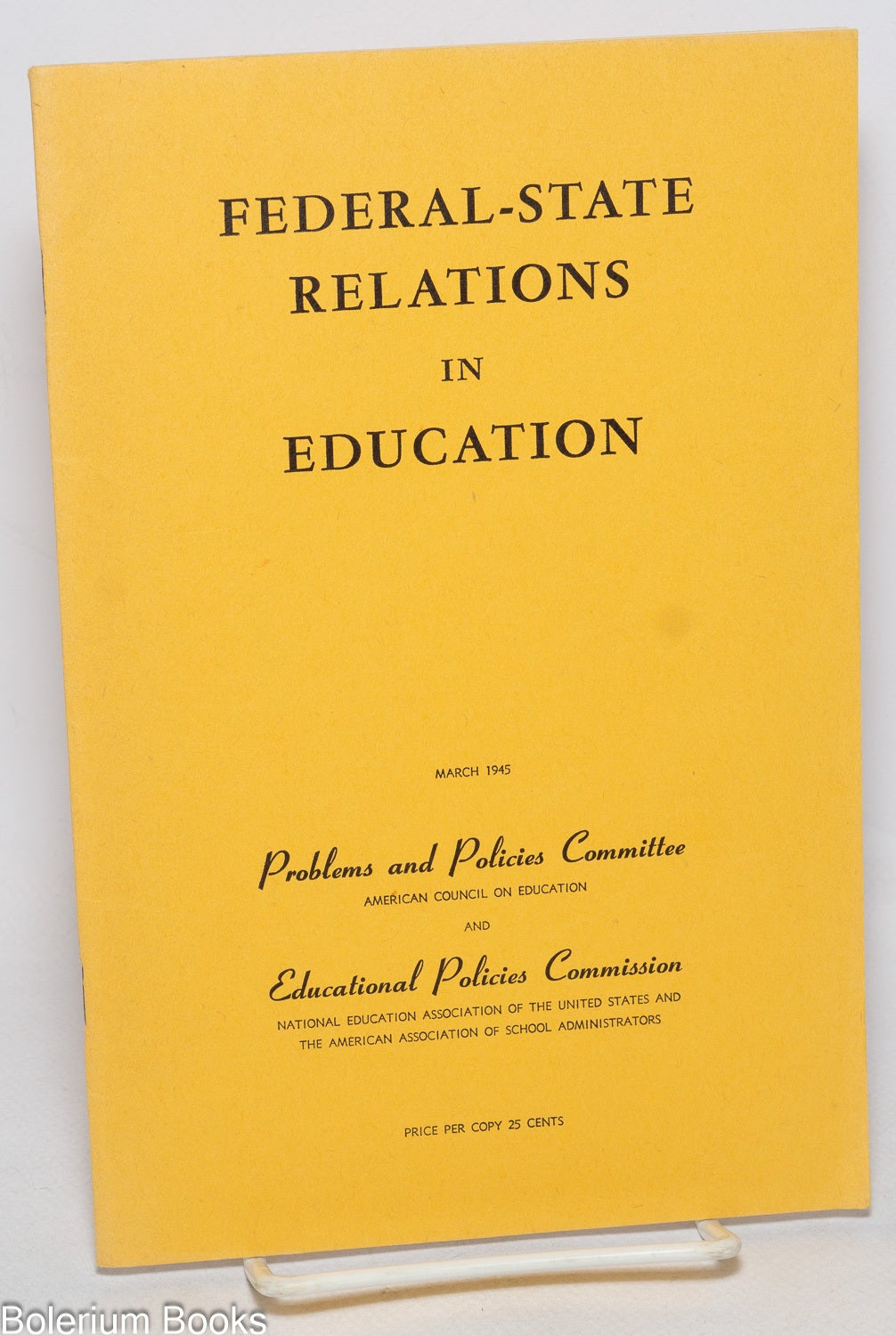 Federal-State Relations in Education