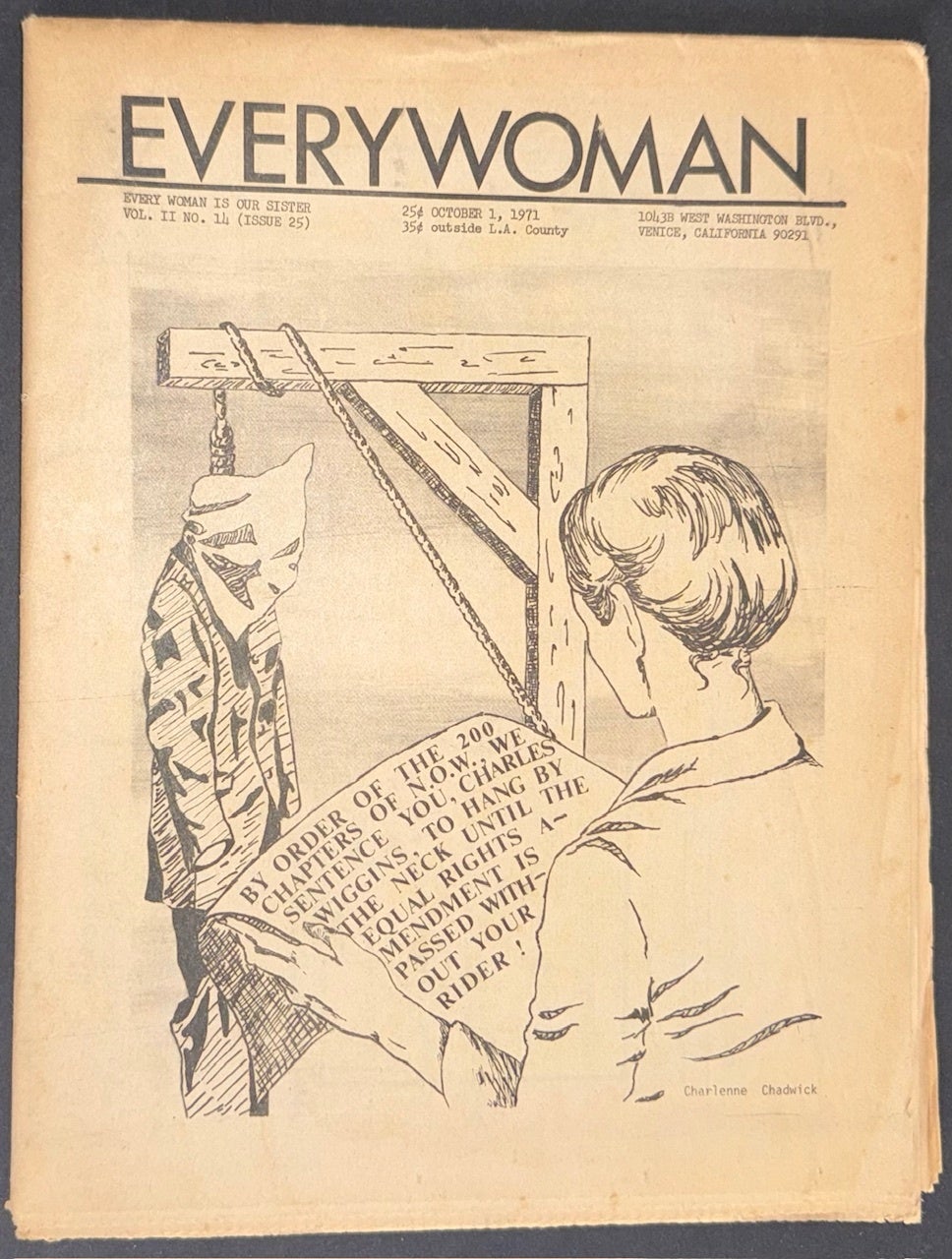 Everywoman; everywoman is our sister. Vol. 2 no. 14 Issue 25 , October ...